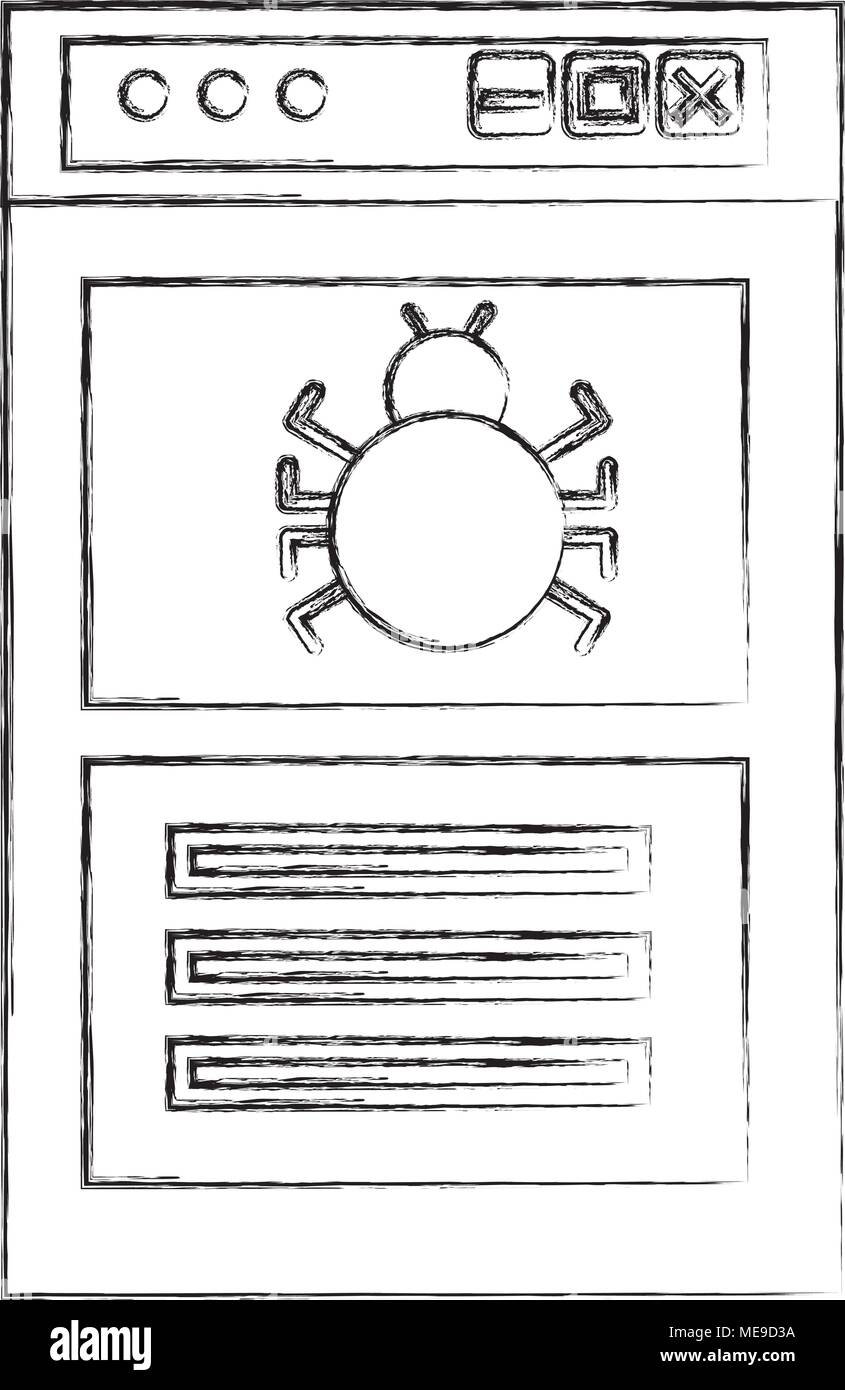 cyber security website hacker bug virus Stock Vector Image & Art - Alamy