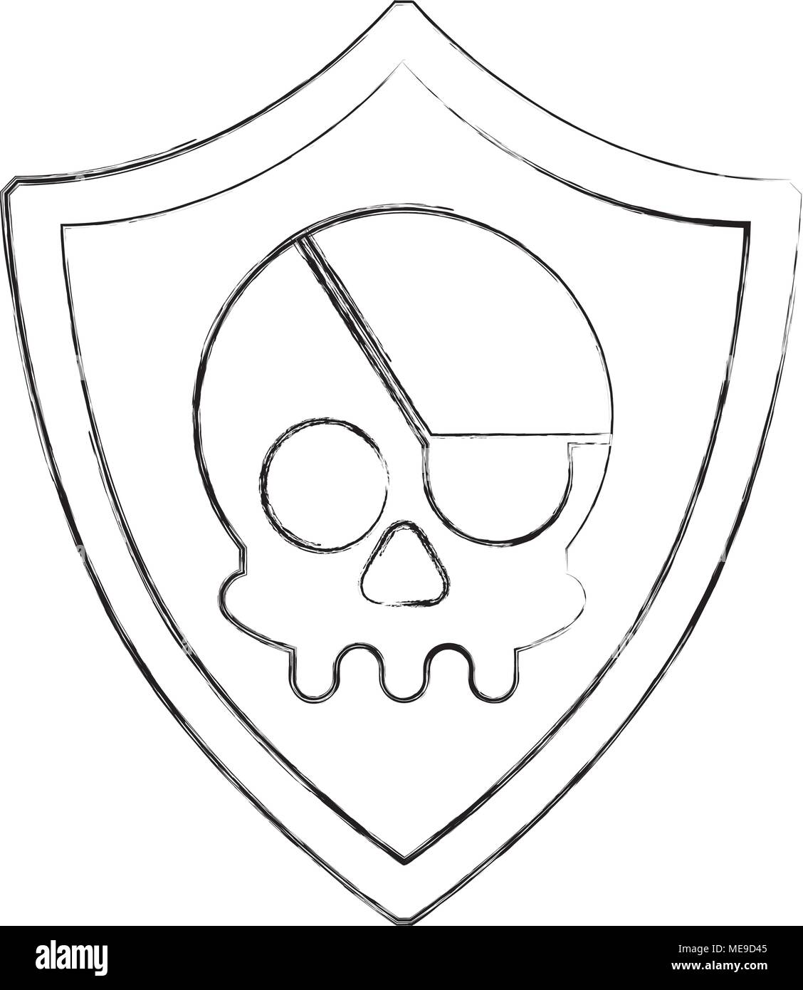 Cyber security concept set Black and White Stock Photos & Images - Alamy