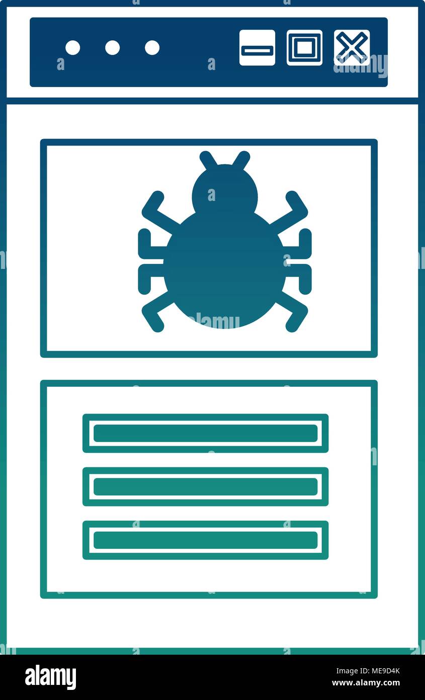 cyber security website hacker bug virus Stock Vector Image & Art - Alamy