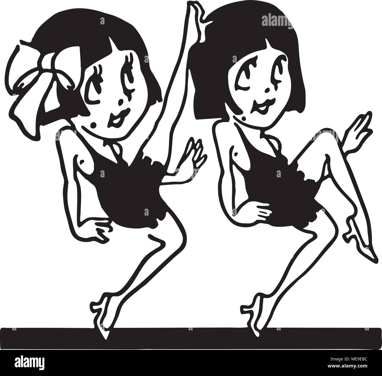 Burlesque girls Stock Vector Images - Alamy