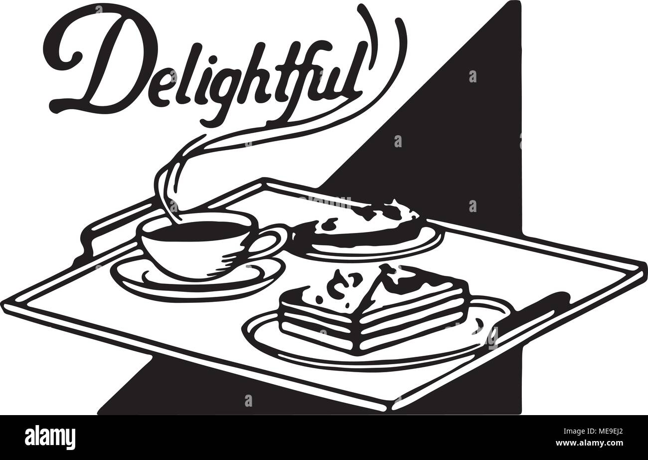 Delightful meals Stock Vector Images - Alamy