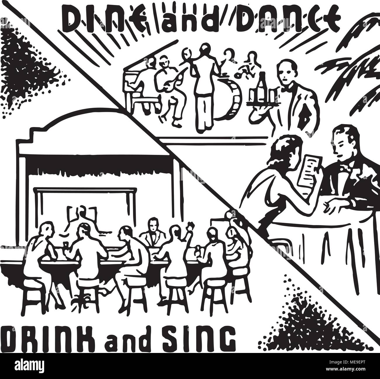 1950s dance ad hi-res stock photography and images - Alamy