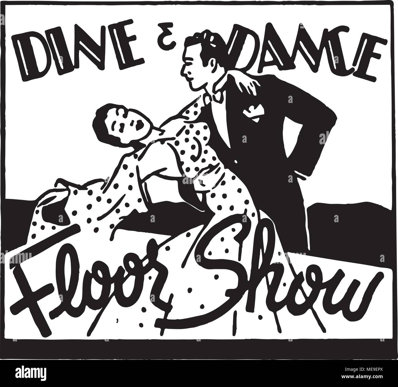 Dance show 1950s Stock Vector Images - Alamy