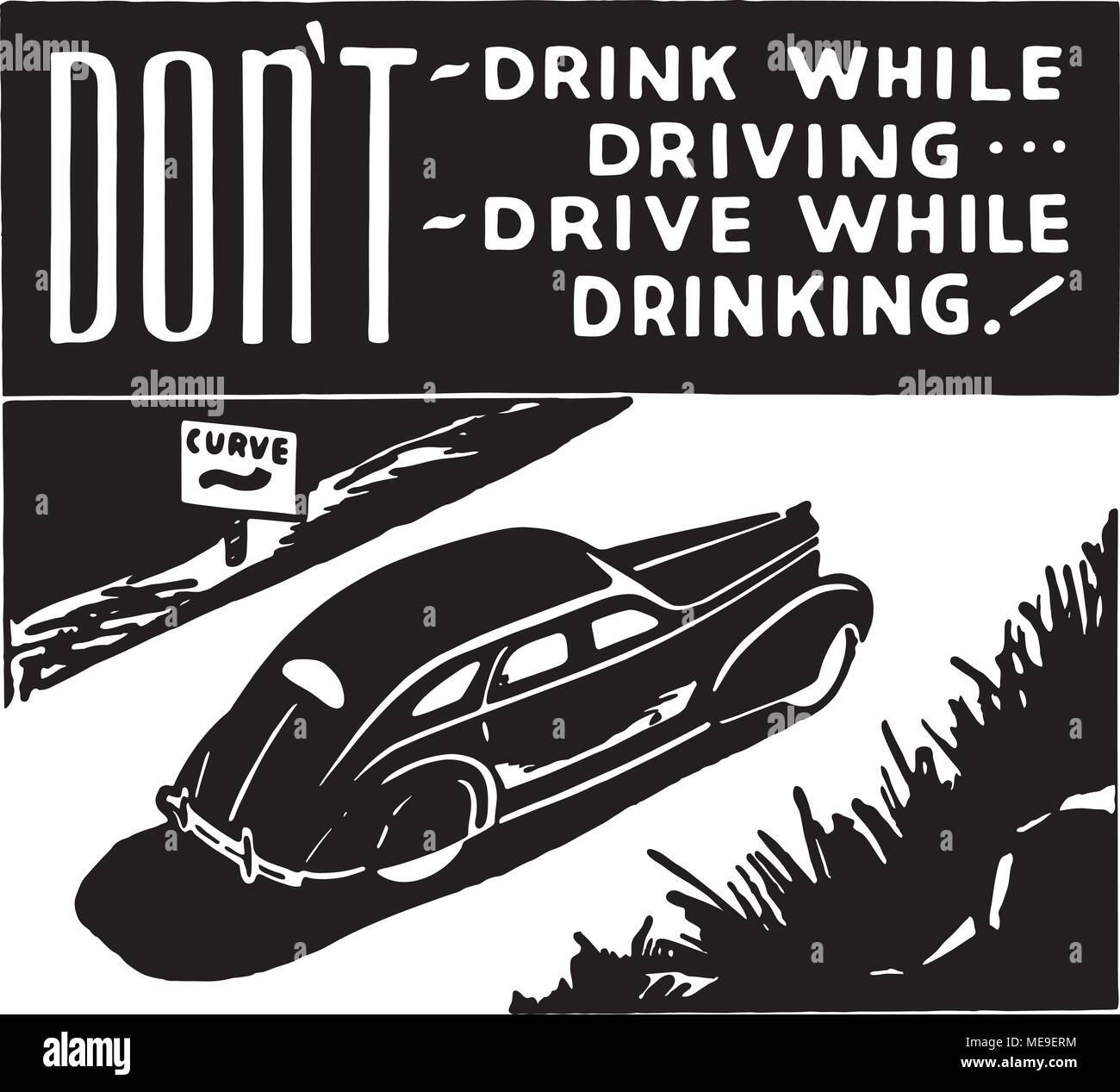 Dont drink driving Stock Vector Images - Alamy