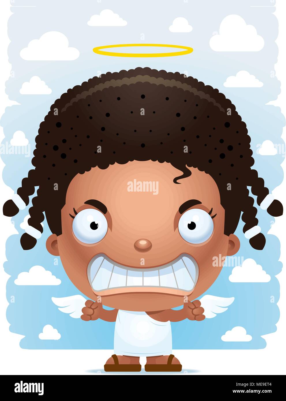 Furious angel Stock Vector Images - Alamy