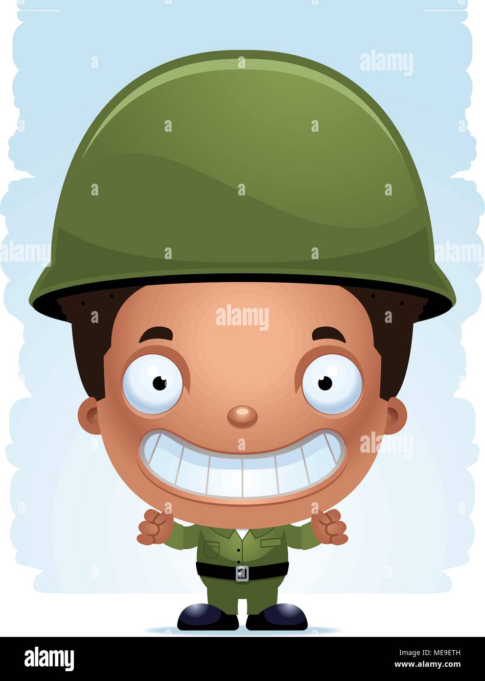 Cartoon Illustration Army Soldier Boy Stock Photos & Cartoon ...