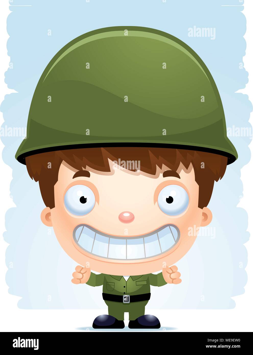 Cartoon soldier boy smiling High Resolution Stock Photography and ...