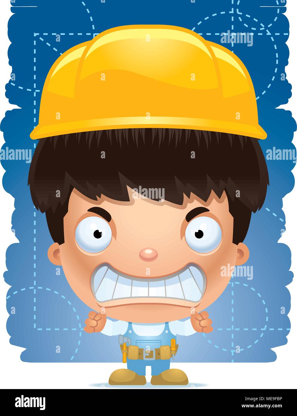 Angry builder Stock Vector Images - Alamy