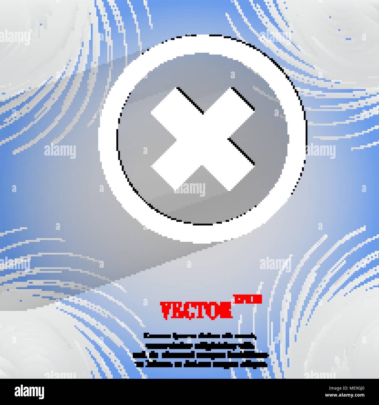 cancel. Flat modern web design on a flat geometric abstract background ...