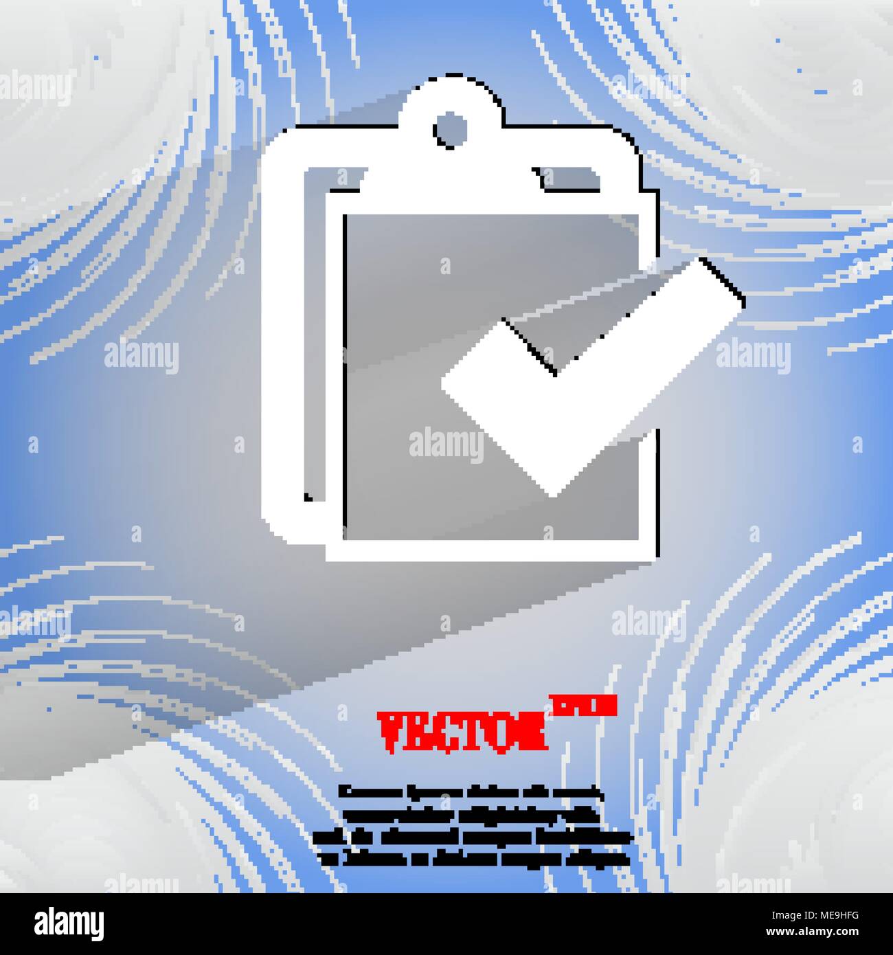 Notepad paper Documents. Flat modern web design on a flat geometric ...