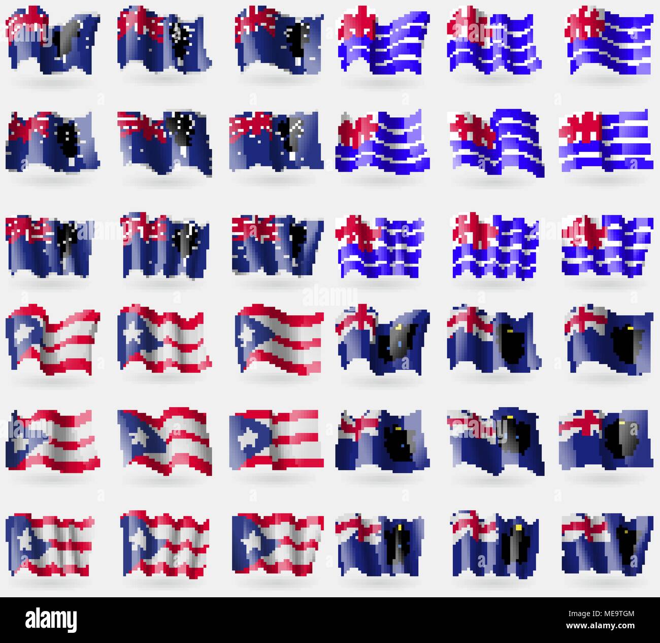 British Indian Ocean Territory, Ajaria, Puerto Rico, Pitcairn Islands ...