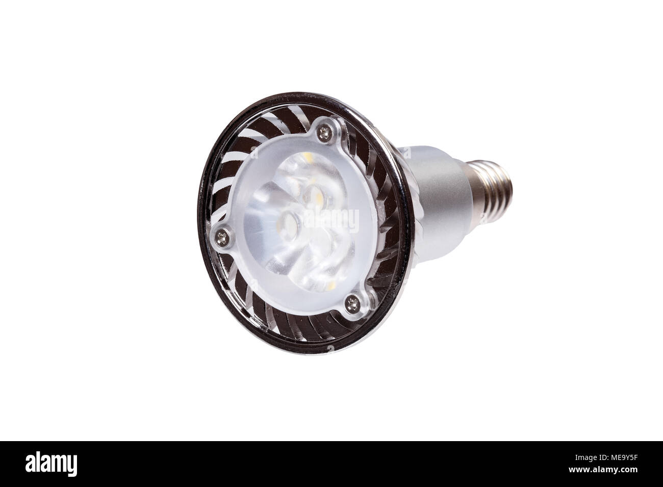 LED light bulb isolated on white Stock Photo - Alamy