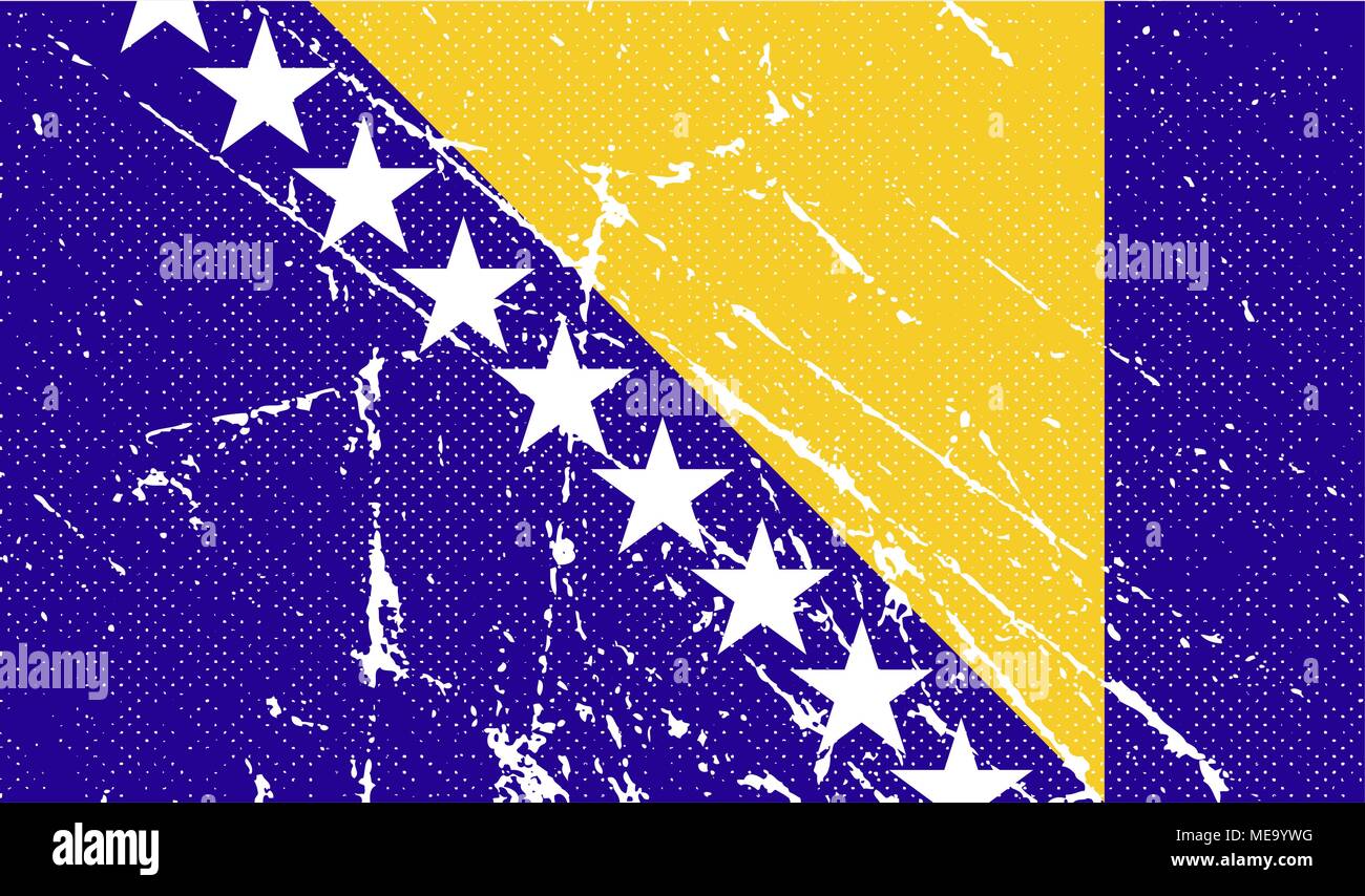 Bosnia and herzegovina paper flag Stock Vector Images - Alamy