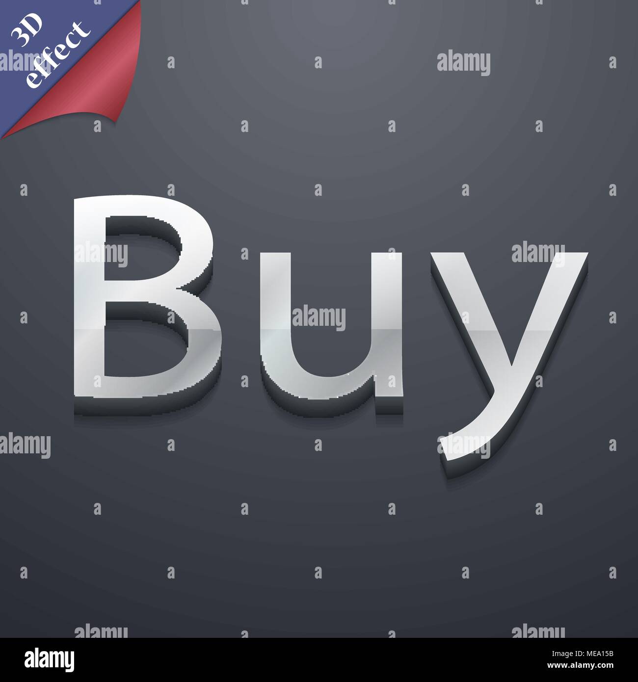 Buy icon symbol. 3D style. Trendy, modern design with space for your ...