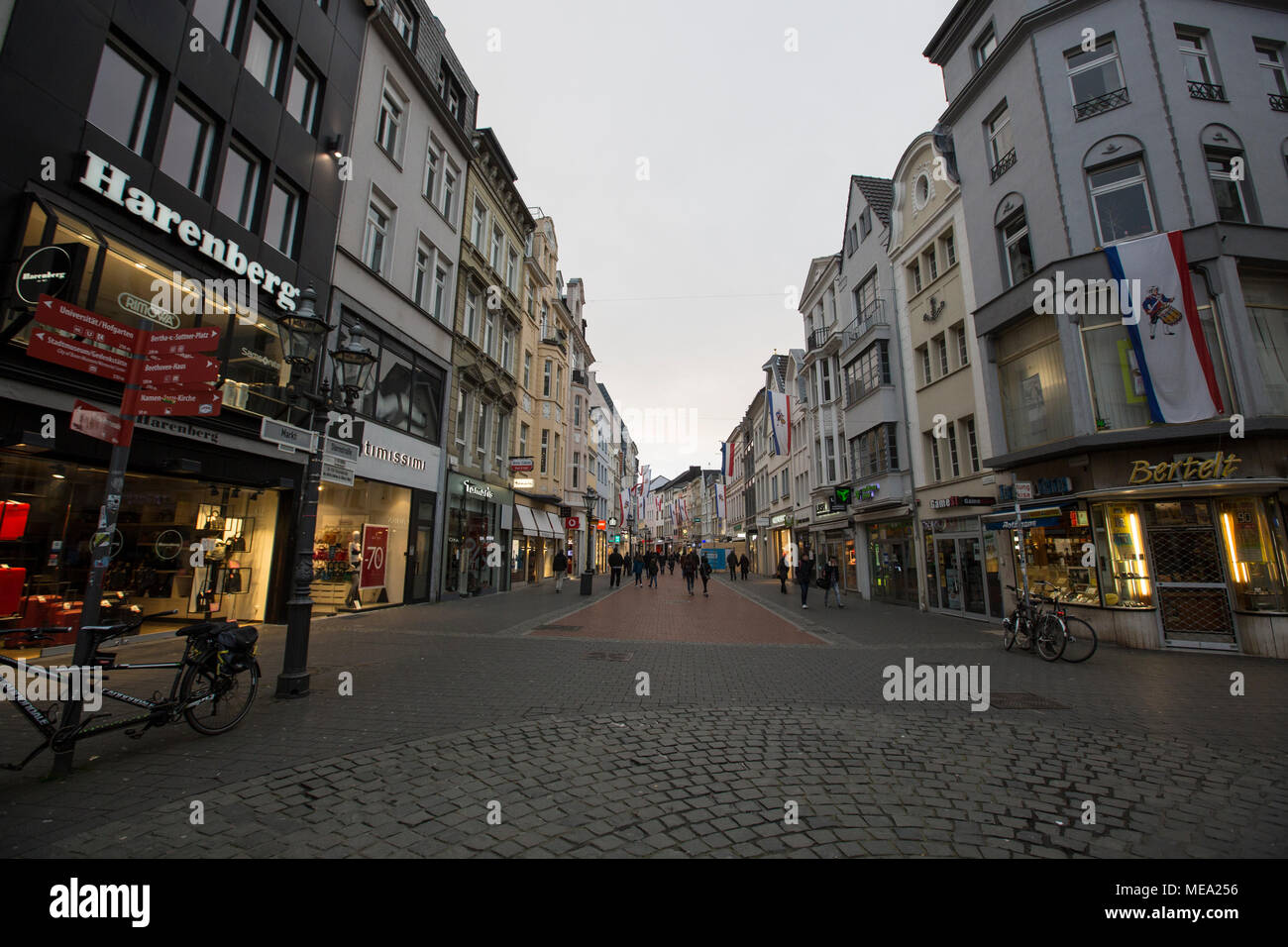 Buildings around the city center of Bonn, North Rhine Westphalia ...