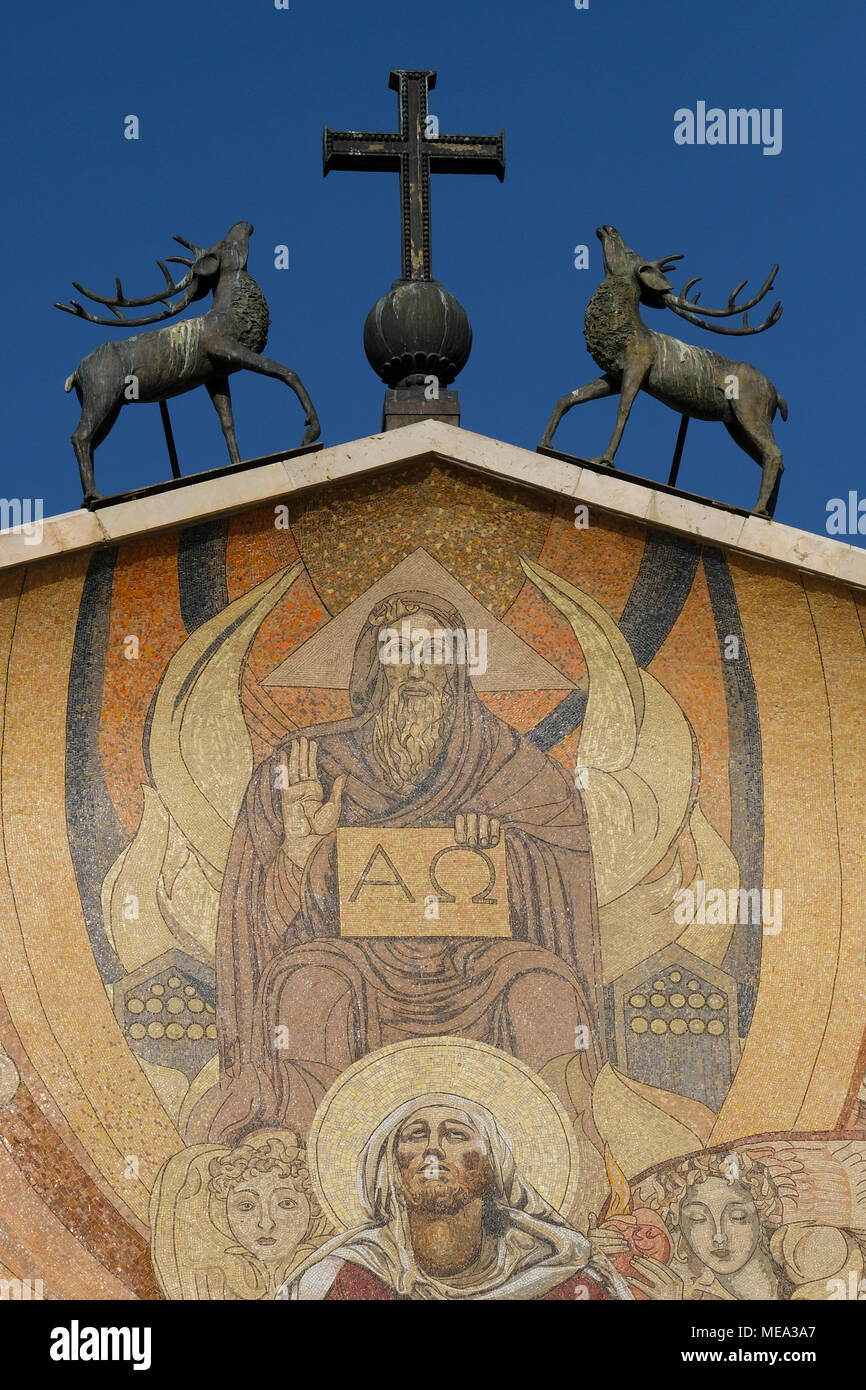 Two bronze deer which allude to the initial verse of Psalm 42: “As the ...