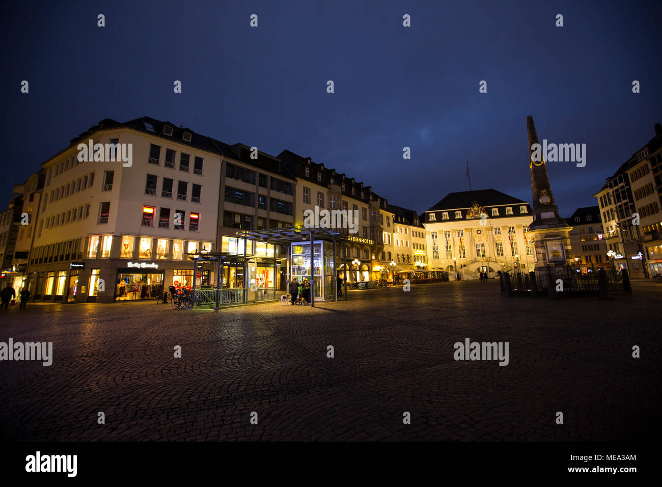 Buildings around the city center of Bonn, North Rhine Westphalia ...