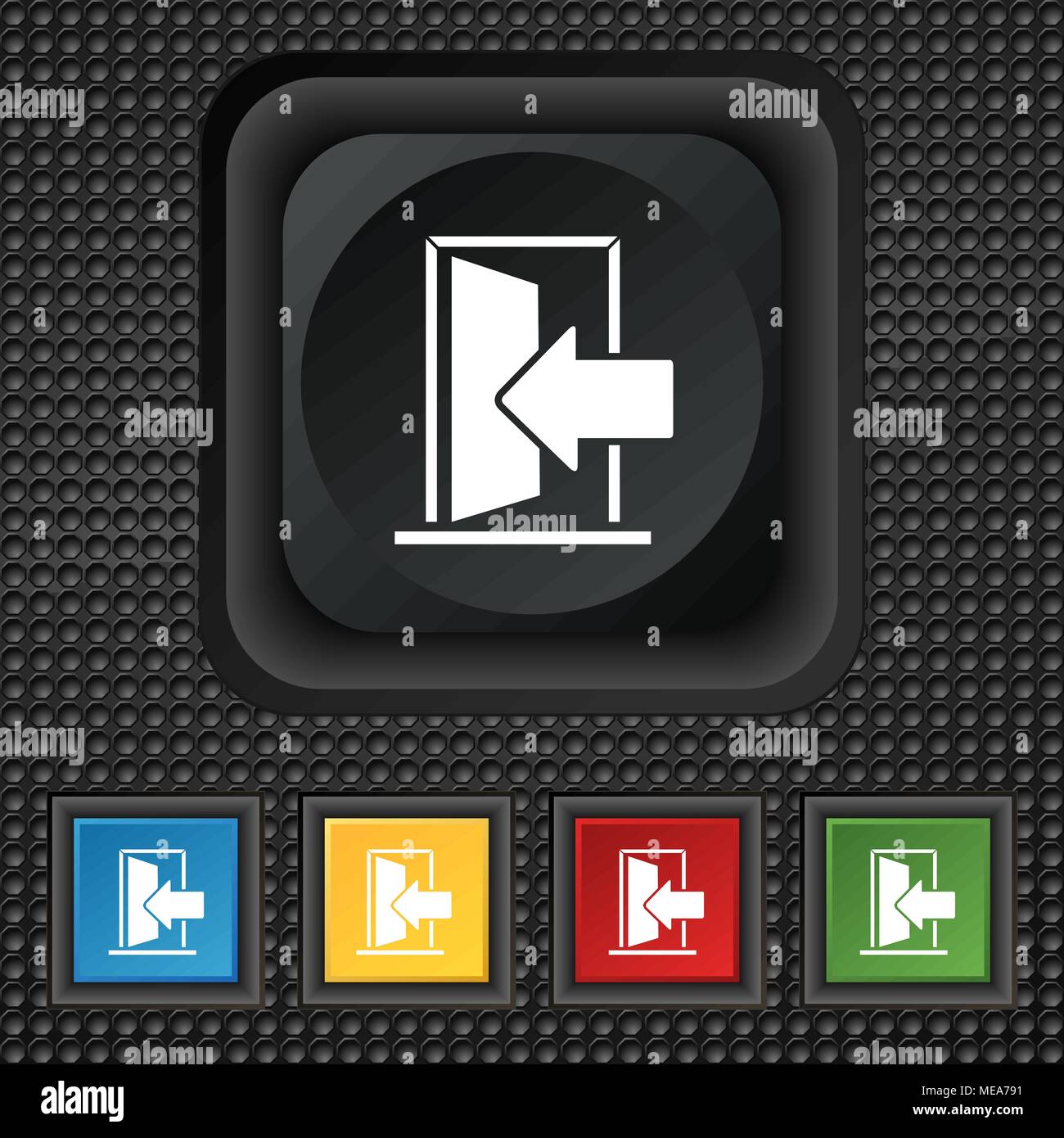 Enter and exit buttons hi-res stock photography and images - Alamy