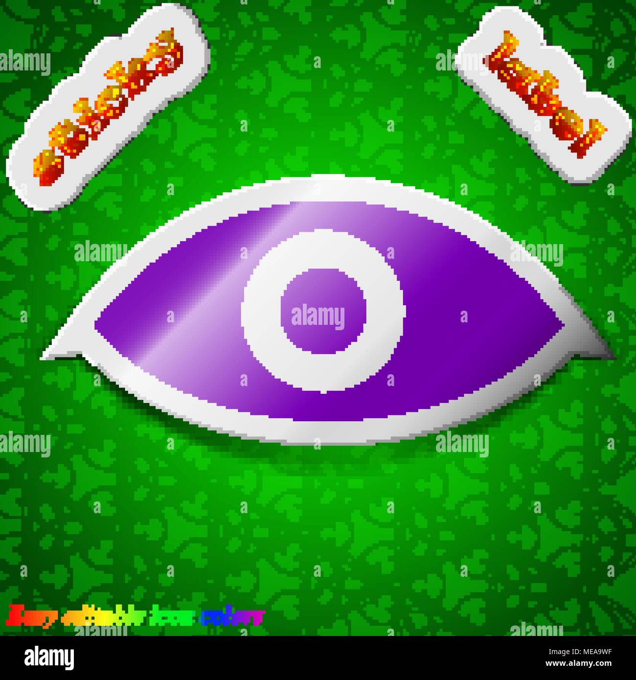 Eye, Publish content, sixth sense, intuition icon sign. Symbol chic ...