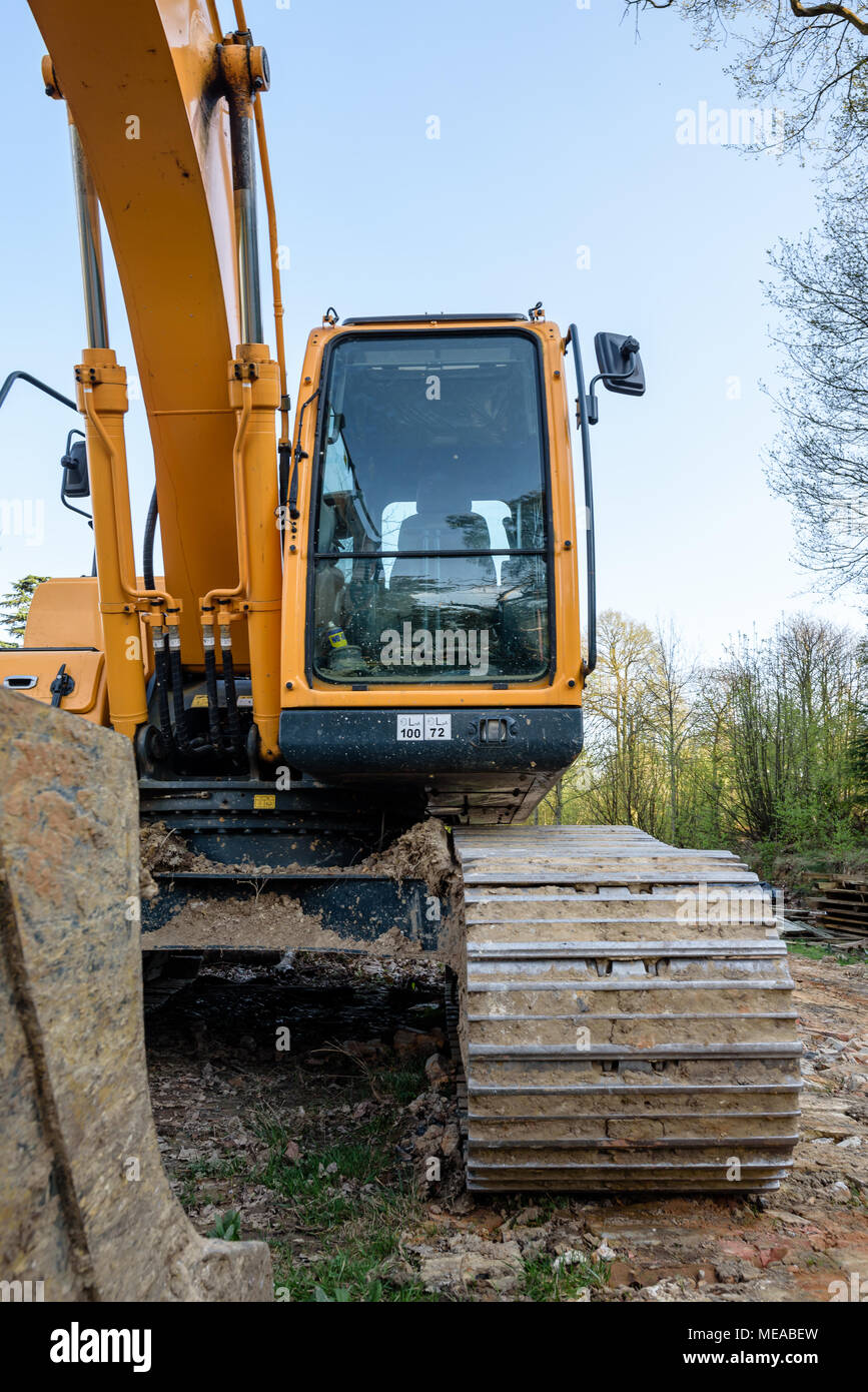 Mechanical Digger Bulldozer Stock Photo - Alamy