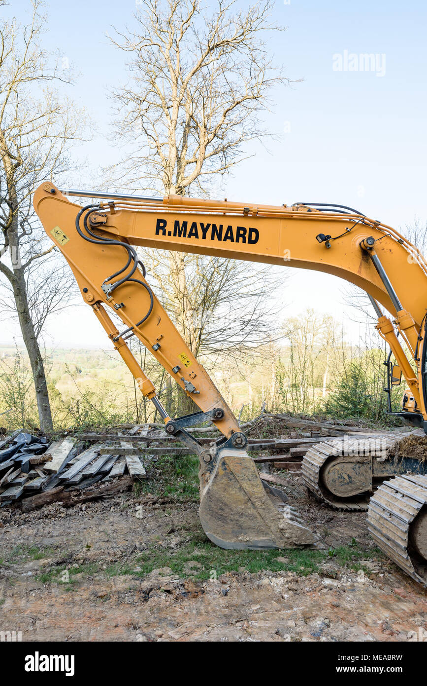 Mechanical Digger Bulldozer Stock Photo - Alamy