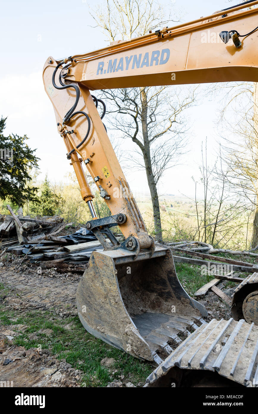 Mechanical Digger Bulldozer Stock Photo - Alamy