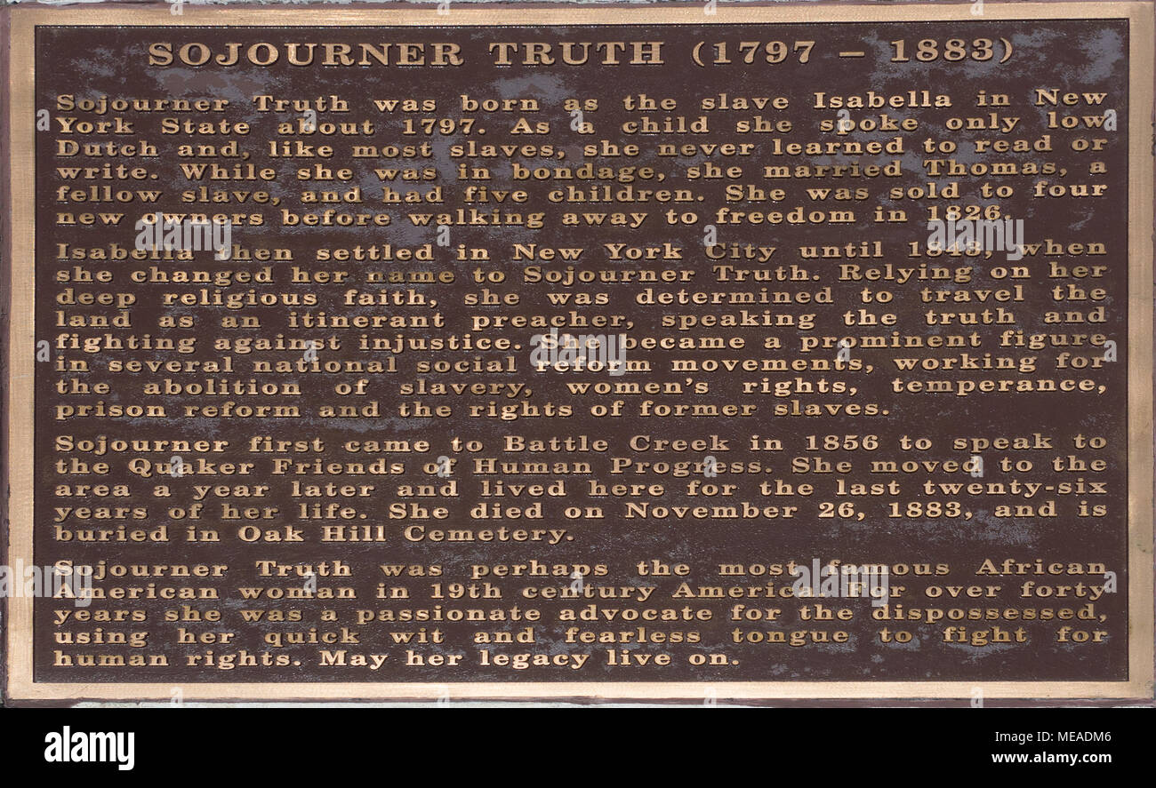 Sojourner truth hi-res stock photography and images - Alamy