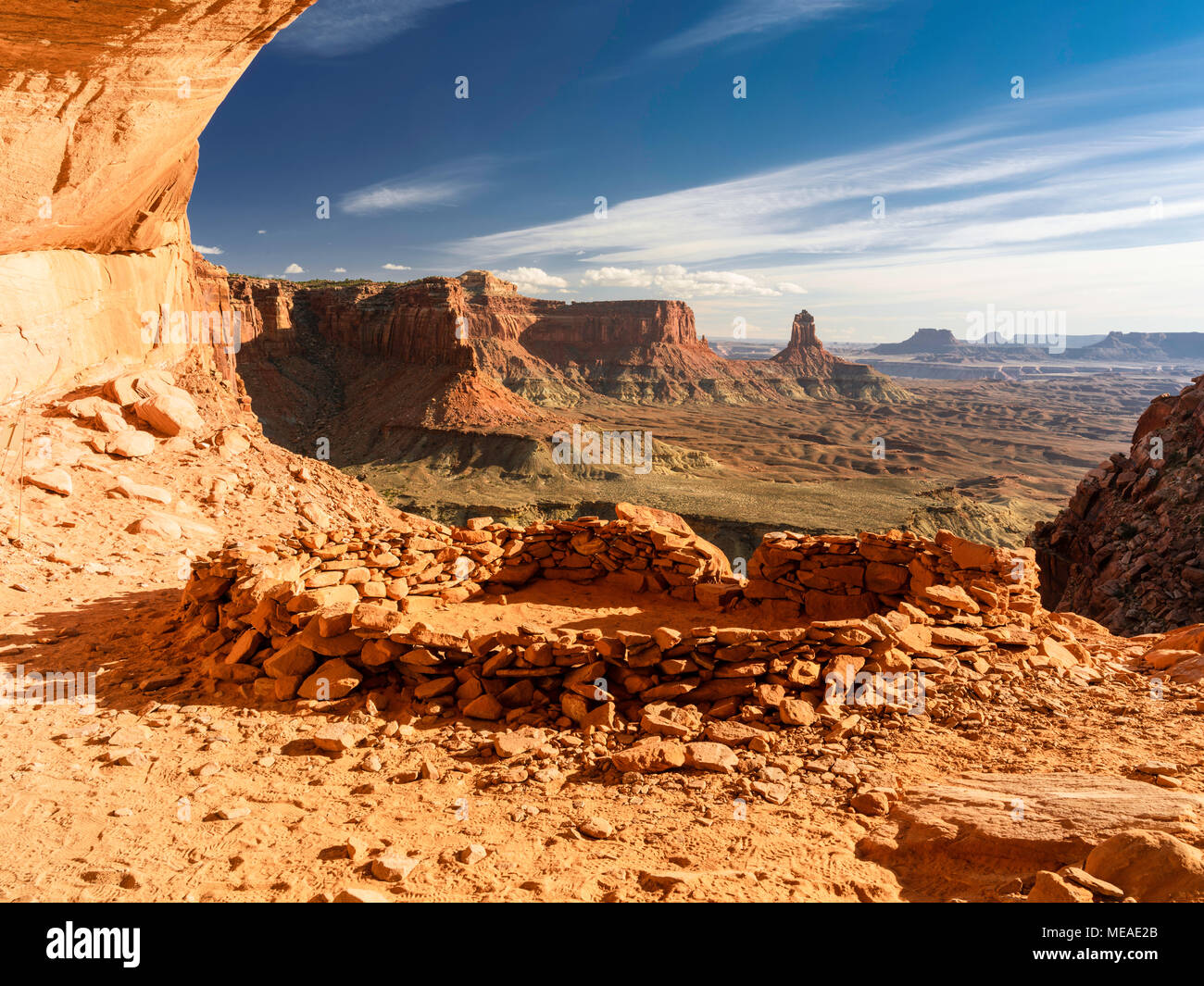 View of false kiva at sunset hi-res stock photography and images - Alamy