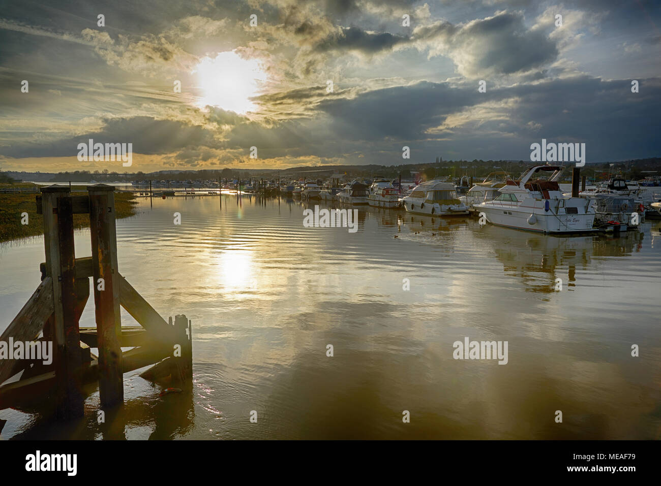 rochester river medway Stock Photo - Alamy