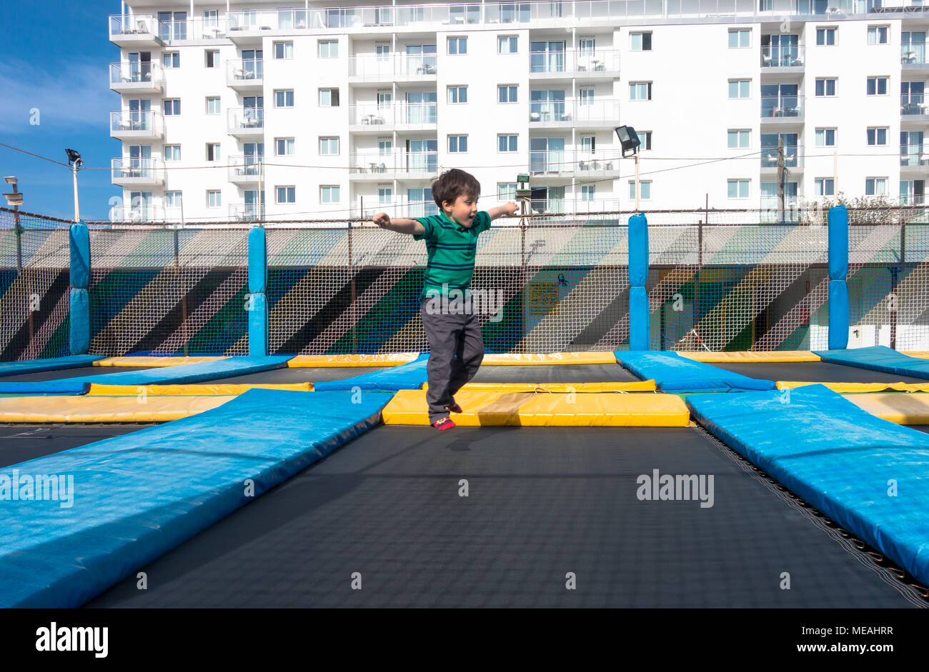 Trampoline hi-res stock photography and images - Alamy
