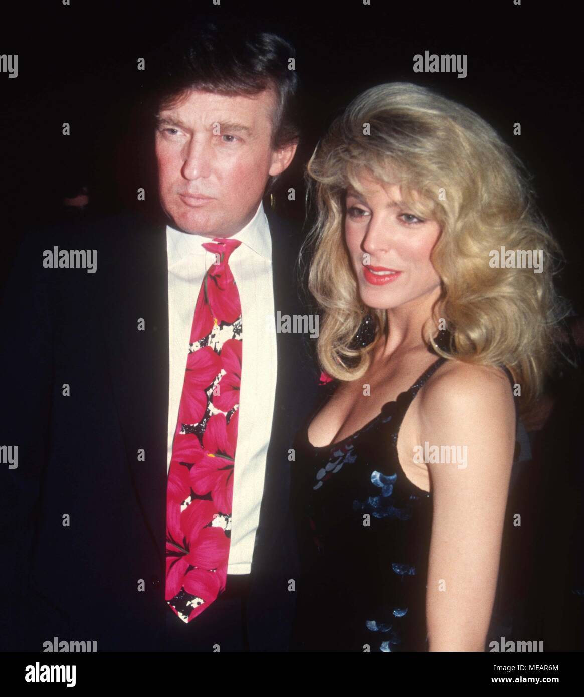 Donald & Marla Trump 1991 Photo By John Barrett/PHOTOlink.net Stock ...