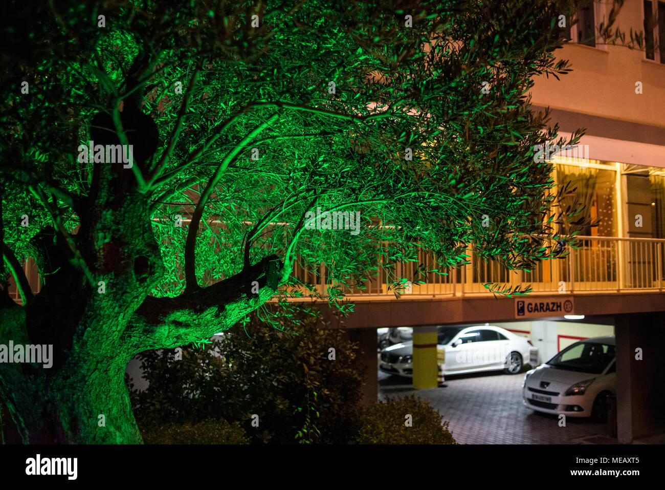 Night city life, Durres, Albania Stock Photo - Alamy