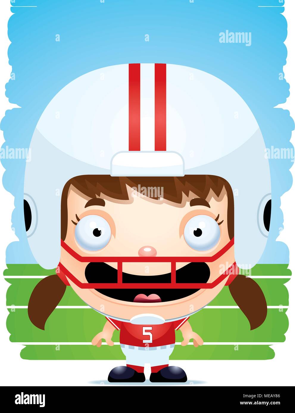 Football girl player Stock Vector Images - Alamy