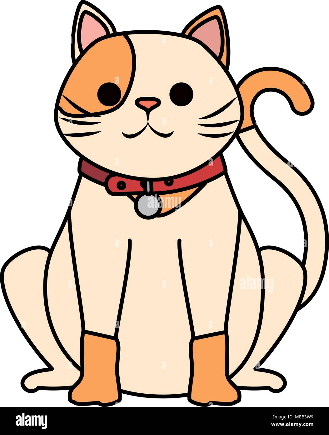 cute cat mascot character Stock Vector Image & Art - Alamy