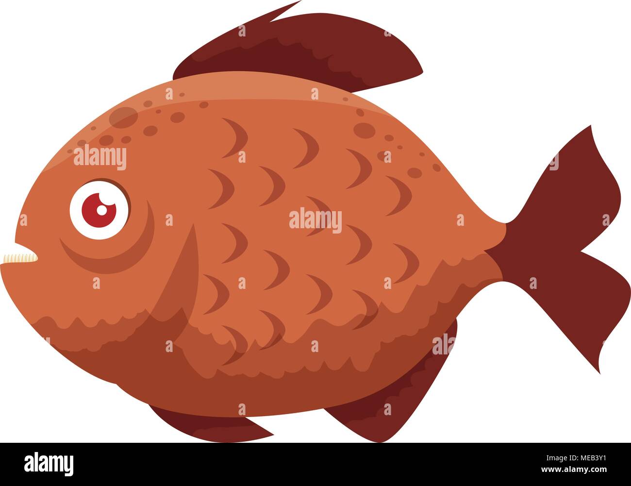 cute ornamental fish icon Stock Vector Image & Art - Alamy
