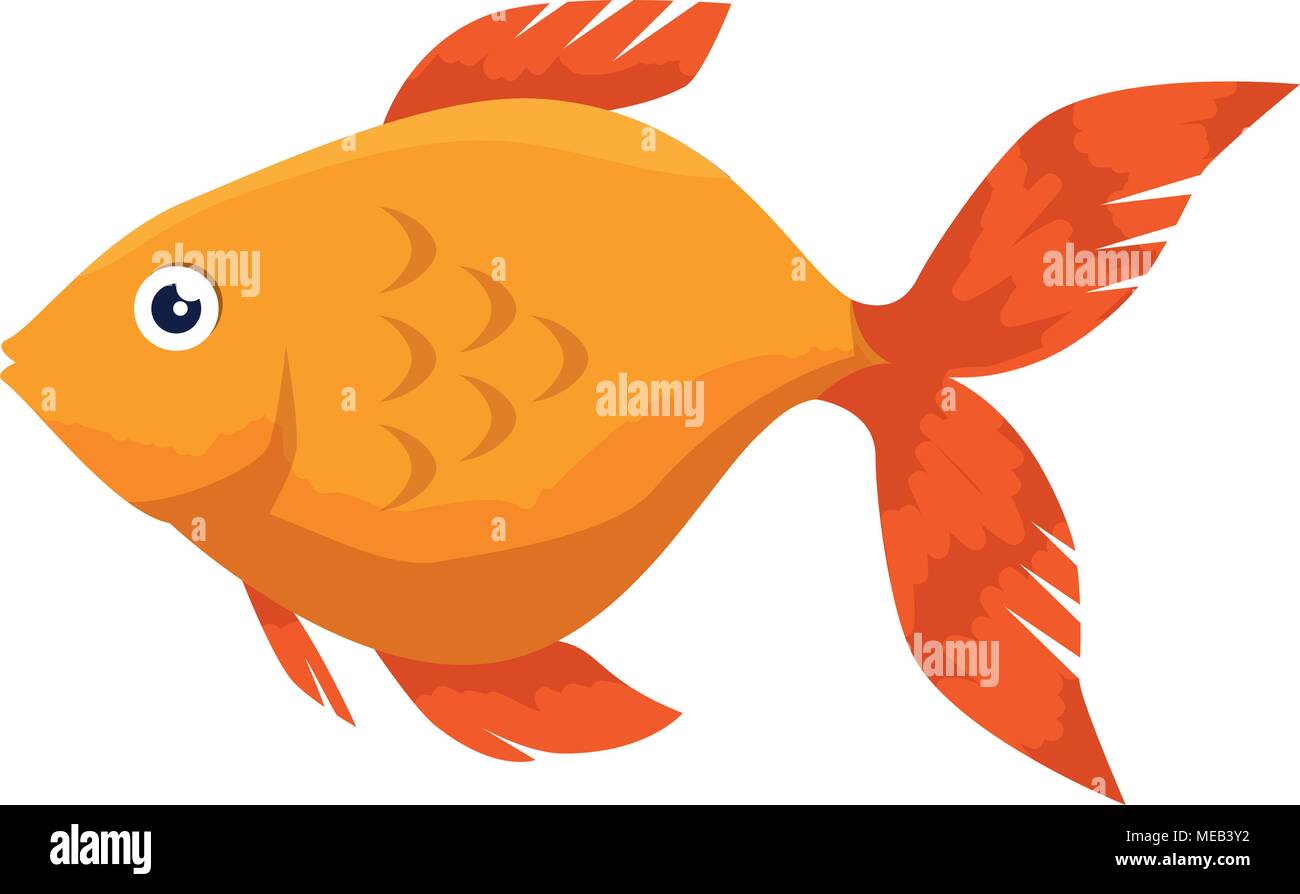 cute ornamental fish icon Stock Vector Image & Art - Alamy