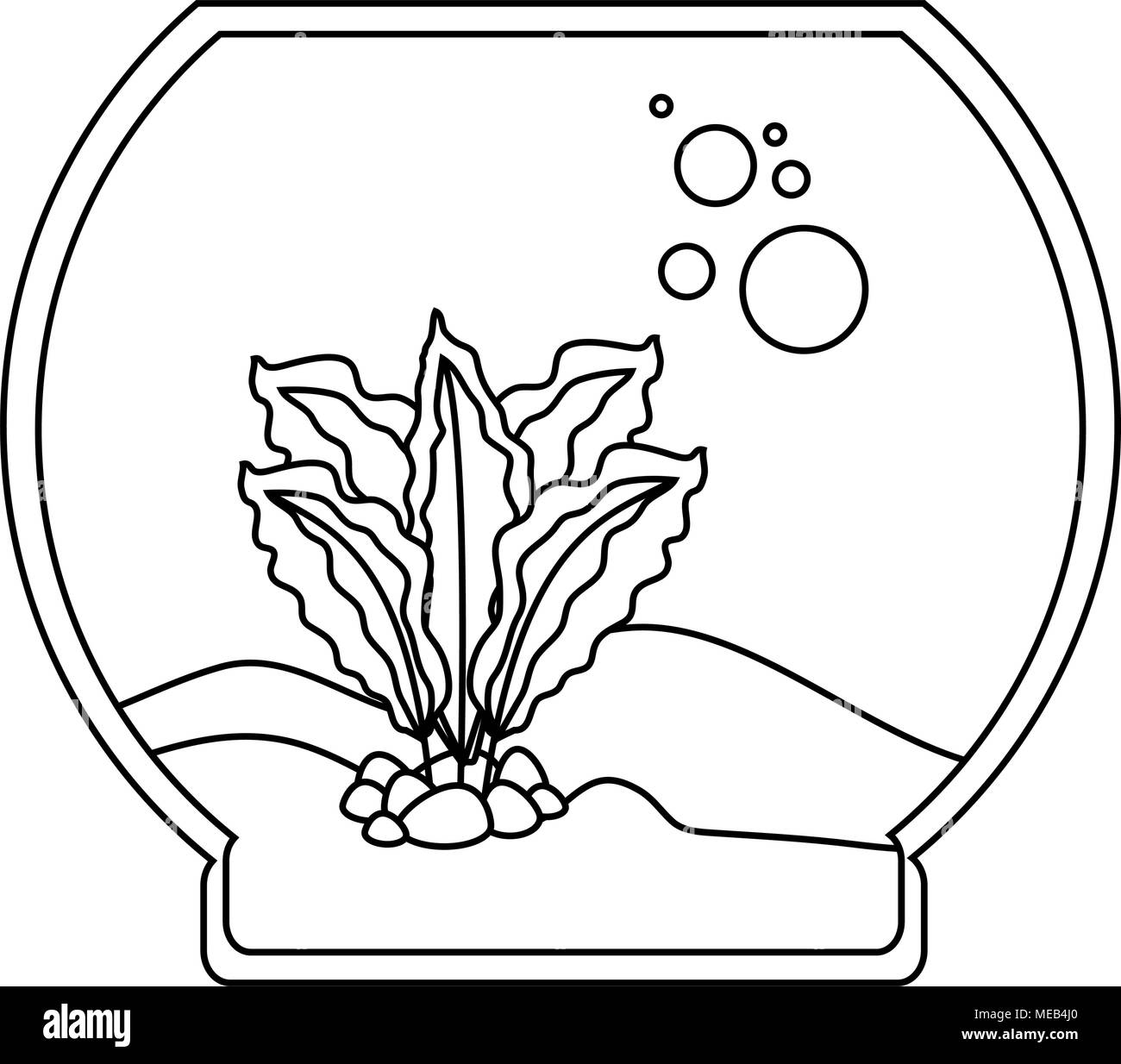 aquarium bowl without fish icon Stock Vector Image & Art - Alamy