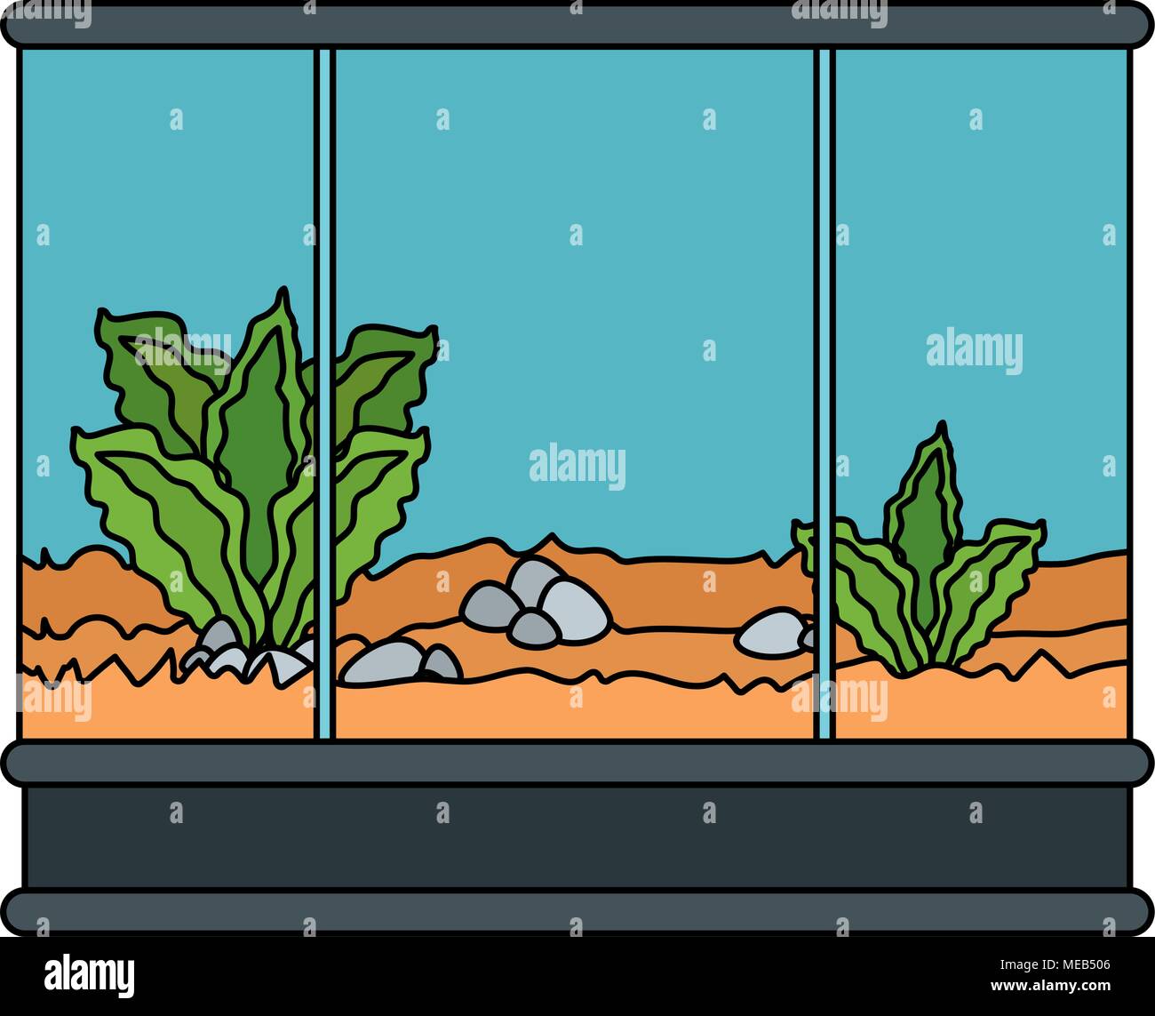 square aquarium without fish icon Stock Vector Image & Art - Alamy