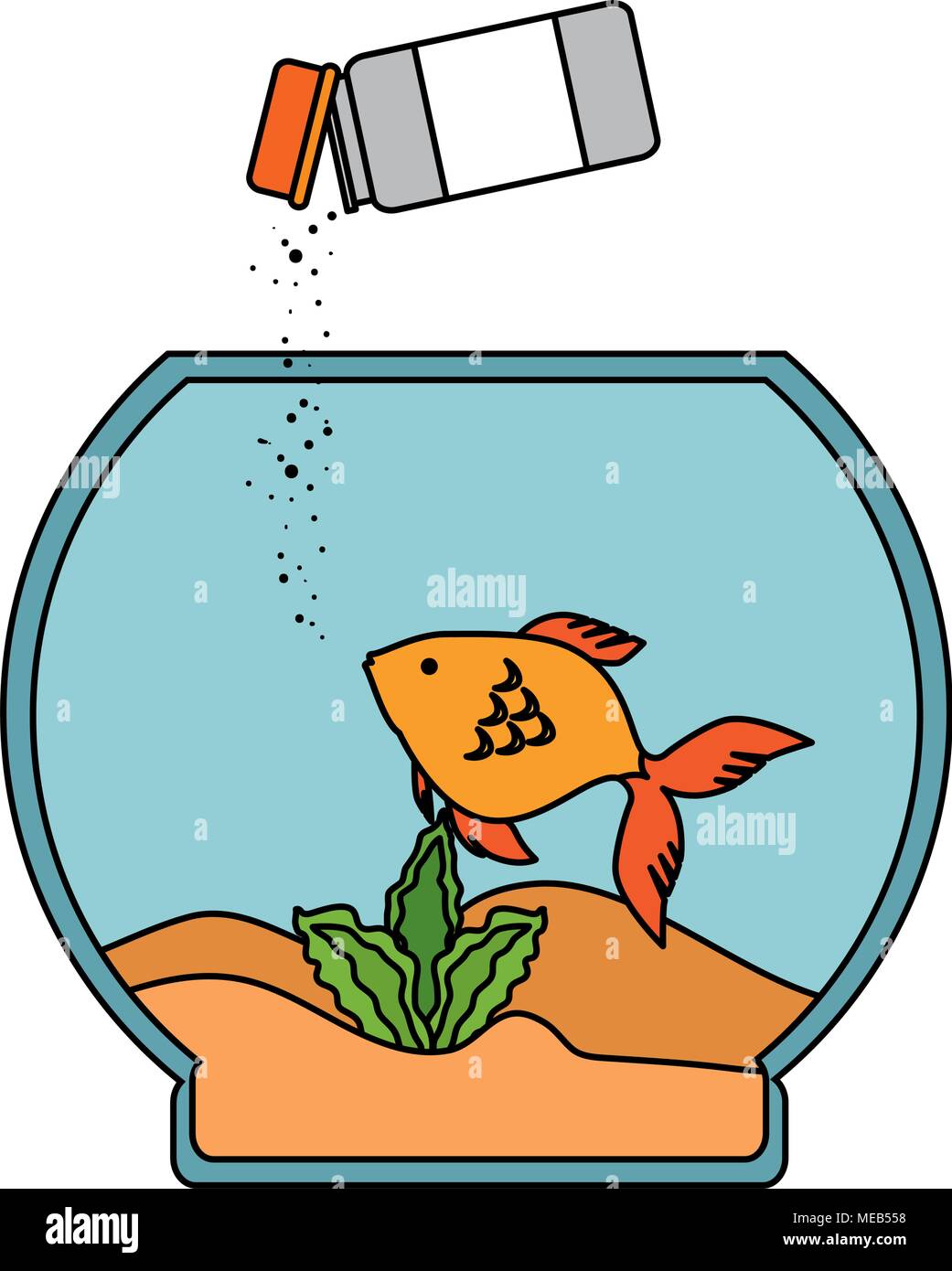 Fish Flakes Clipart