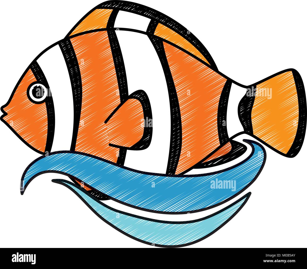 cute ornamental fish icon Stock Vector Image & Art - Alamy