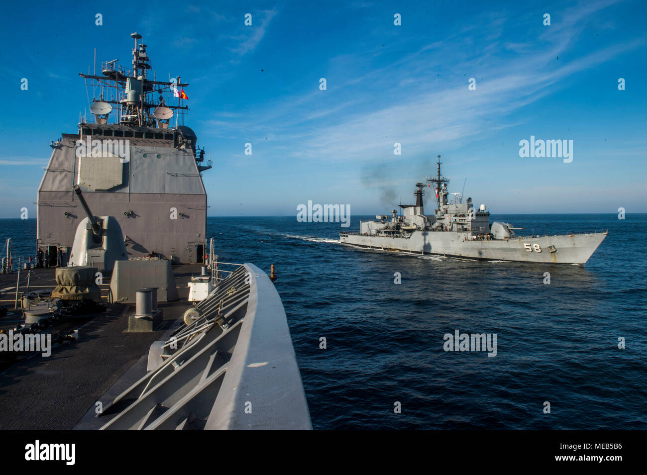 180419-N-CO914-0099 PACIFIC OCEAN (Apr 19, 2018) Peruvian frigate BAP ...