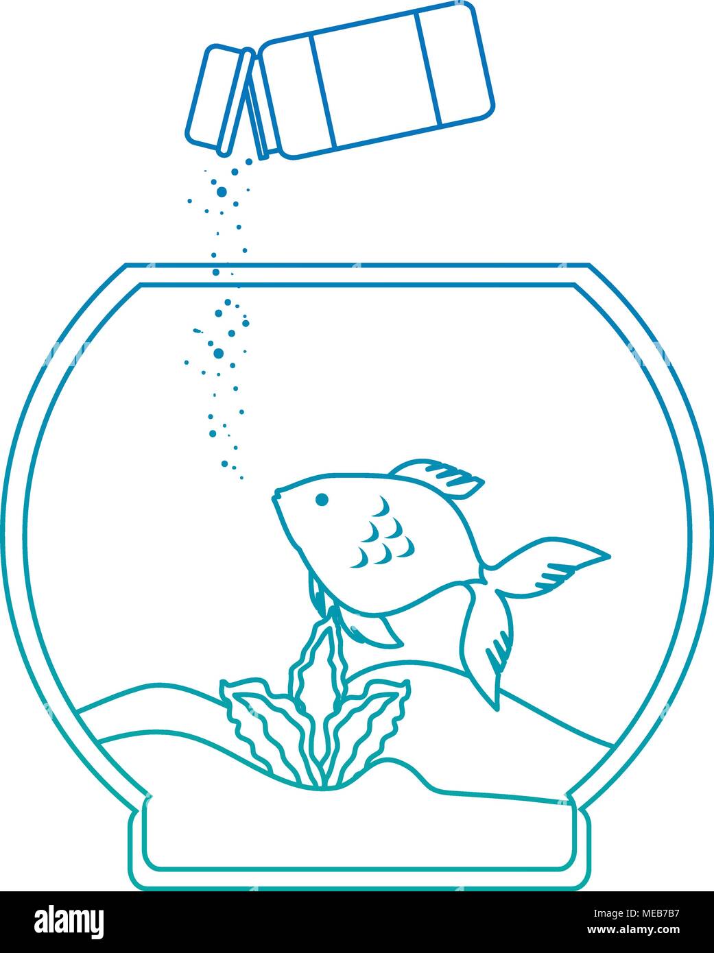 Fish bottle underwater Stock Vector Images - Alamy