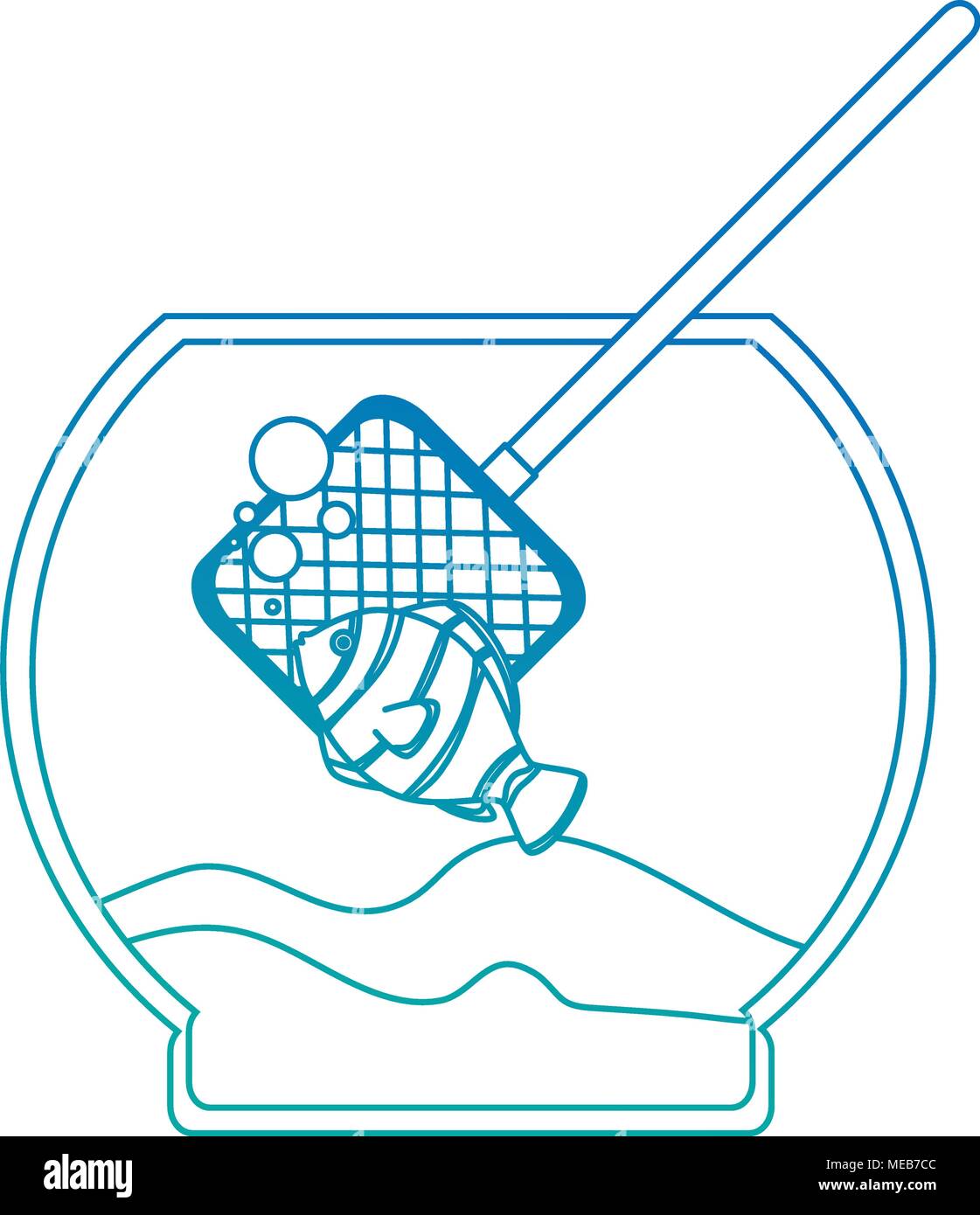 Fish net aquarium Stock Vector Images - Alamy