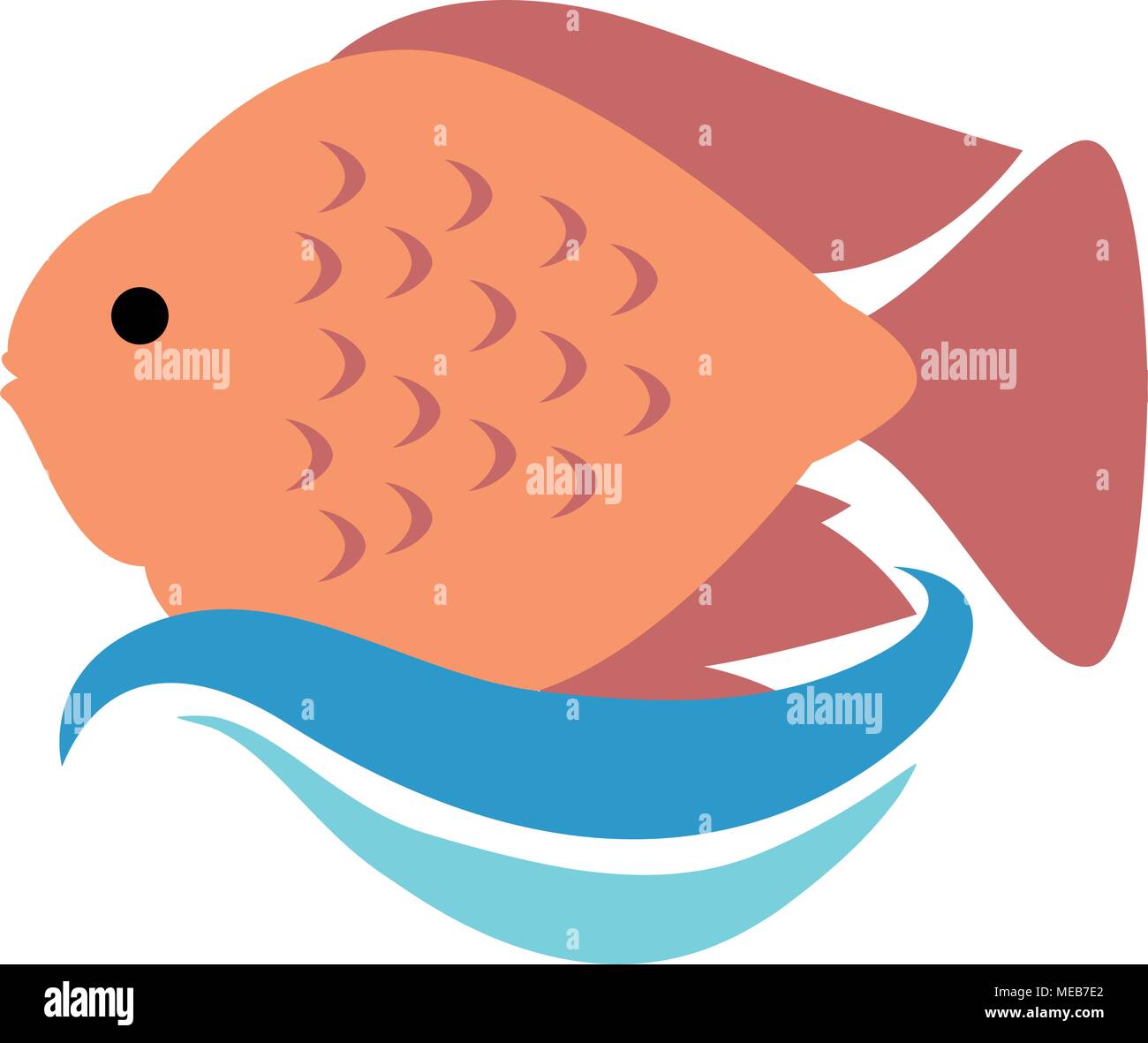 cute ornamental fish icon Stock Vector Image & Art - Alamy
