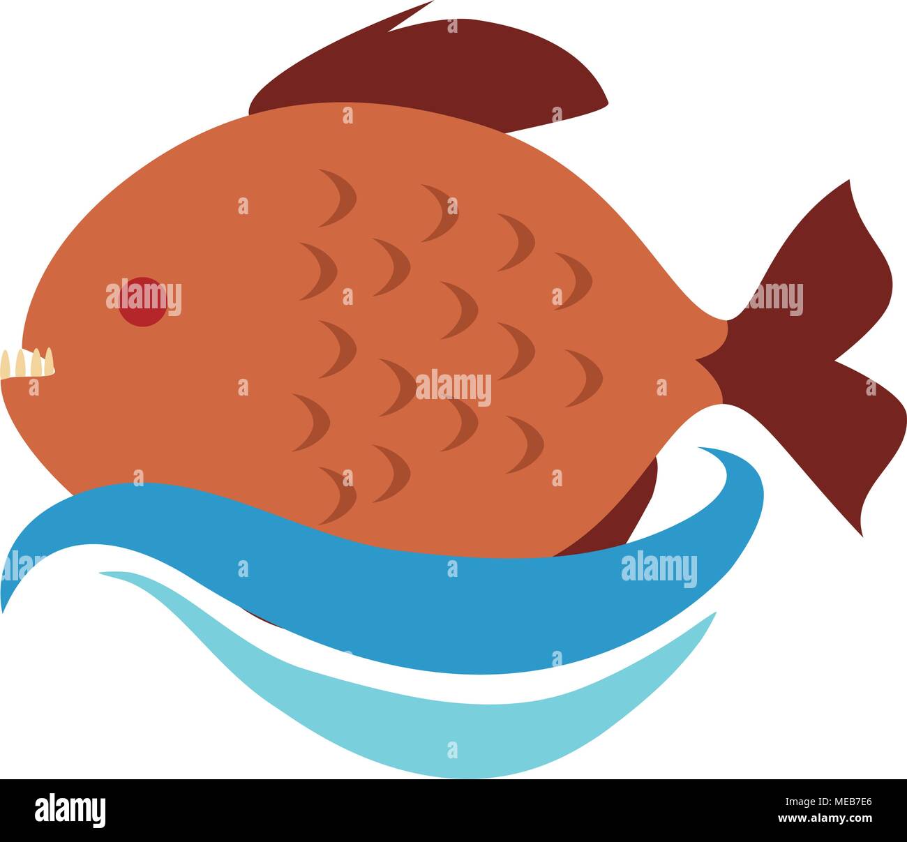 cute ornamental fish icon Stock Vector Image & Art - Alamy