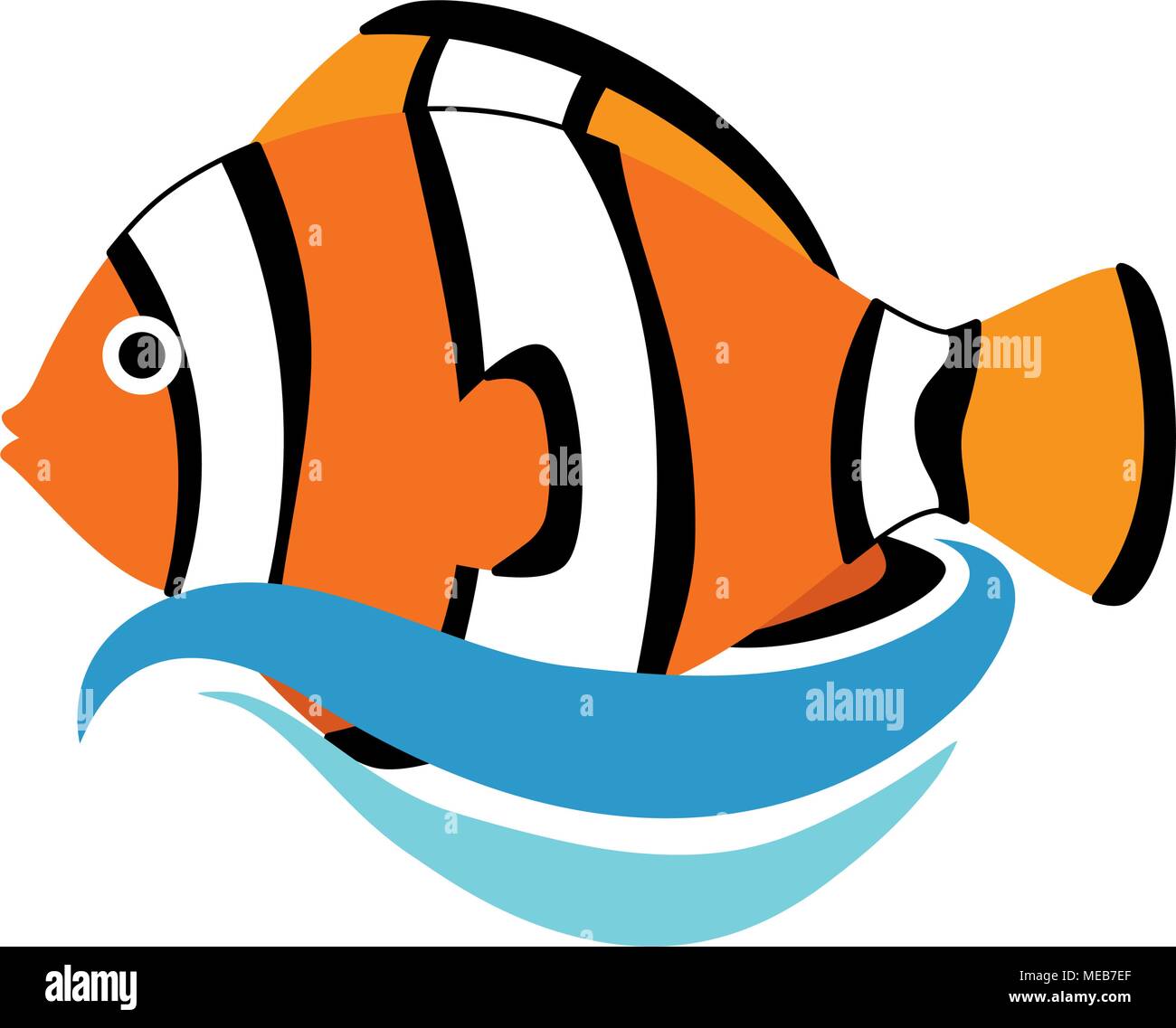cute ornamental fish icon Stock Vector Image & Art - Alamy