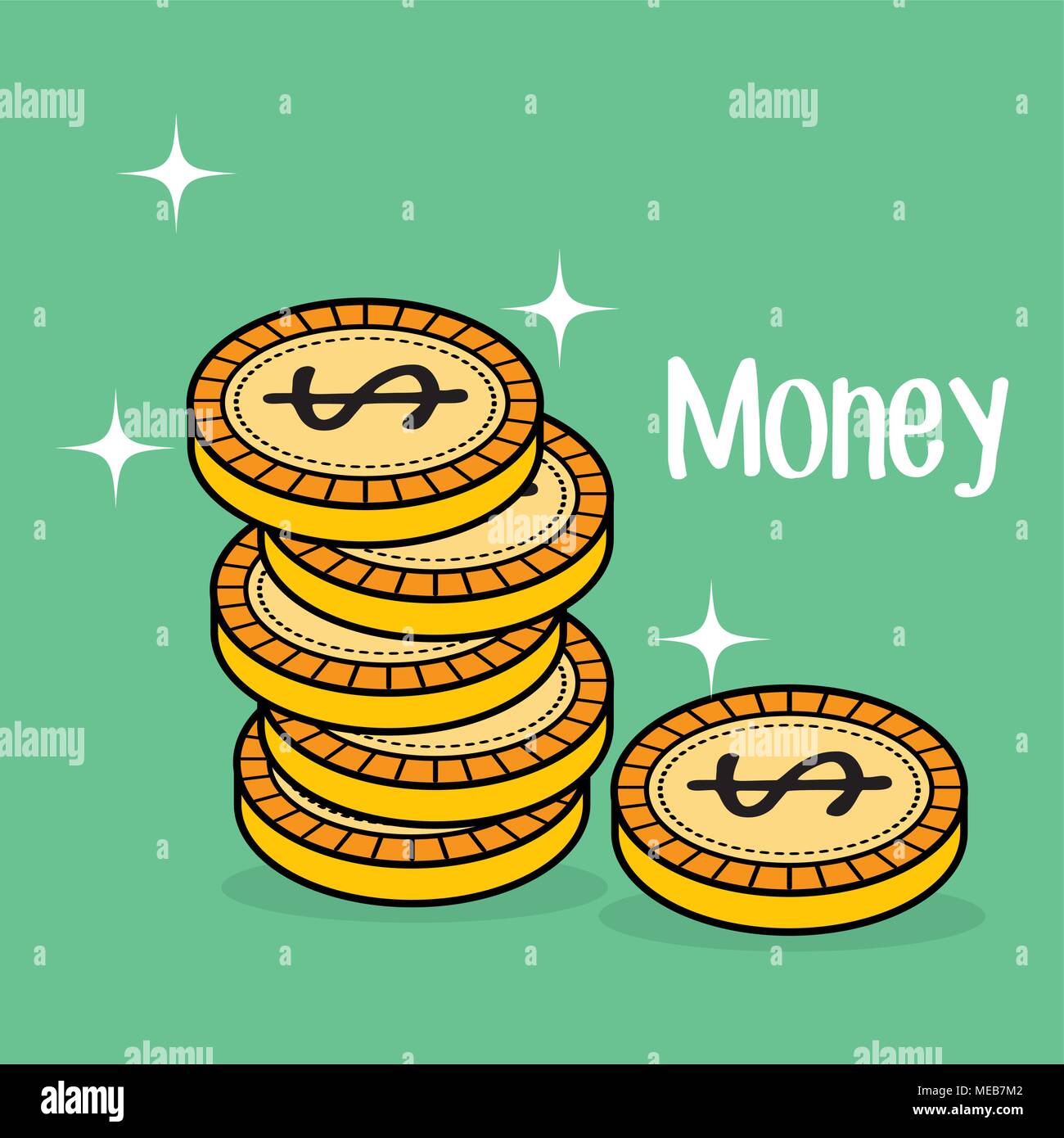 save money coins icon Stock Vector Image & Art - Alamy
