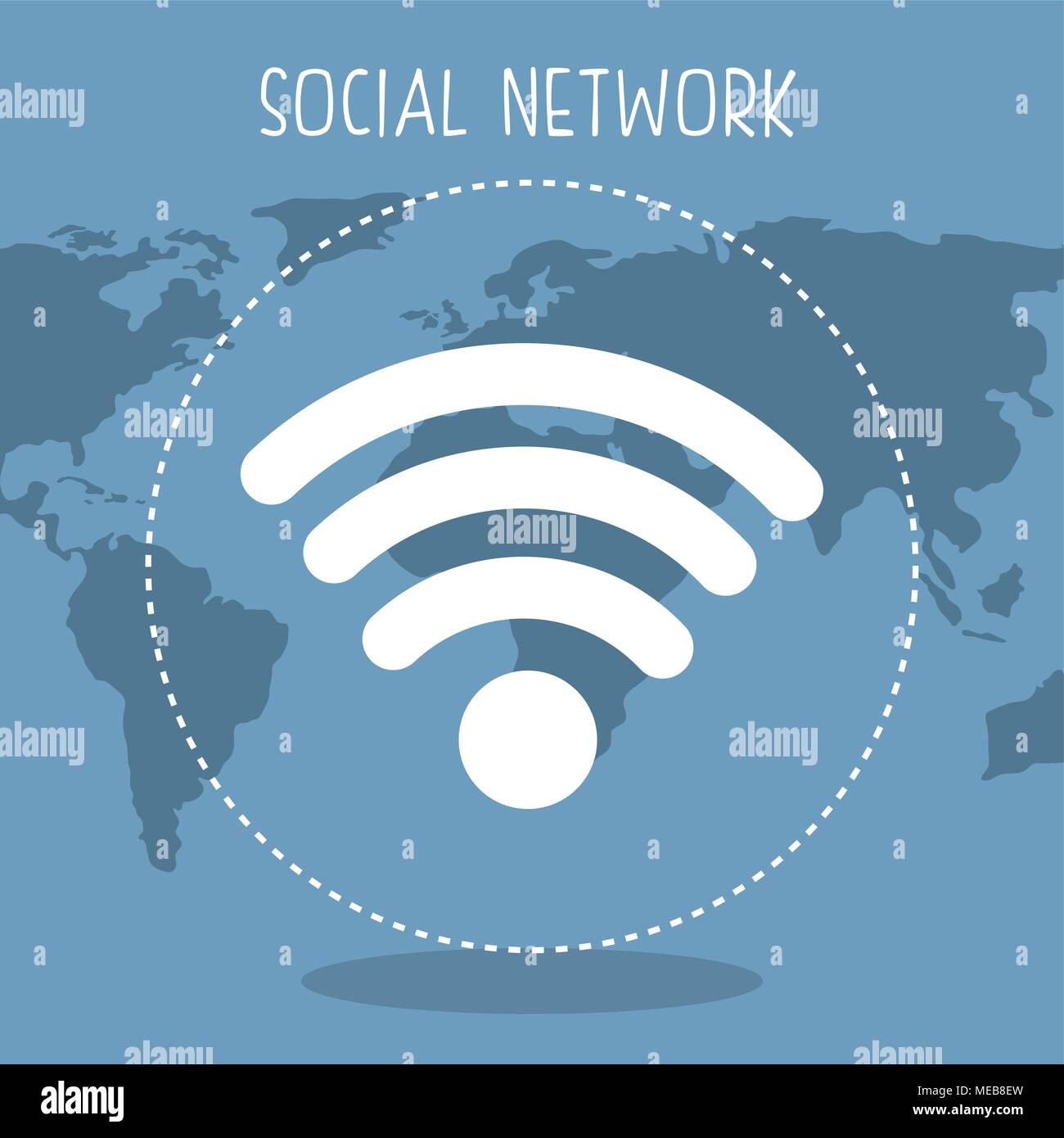 Wifi symbol planet earth Stock Vector Images - Alamy