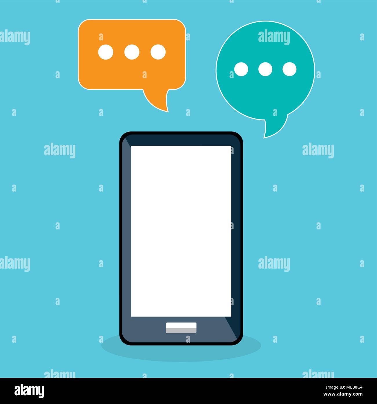 smartphone with social network icons Stock Vector Image & Art - Alamy