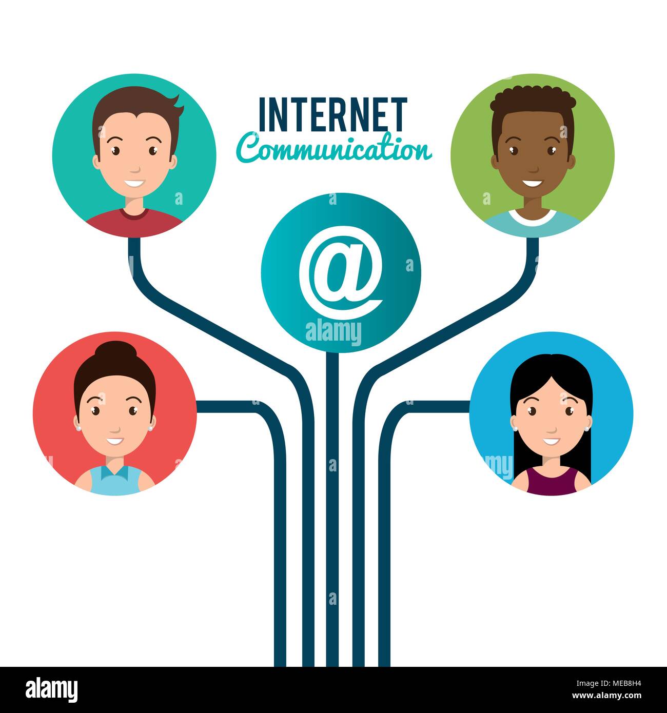 internet connection community group Stock Vector Image & Art - Alamy